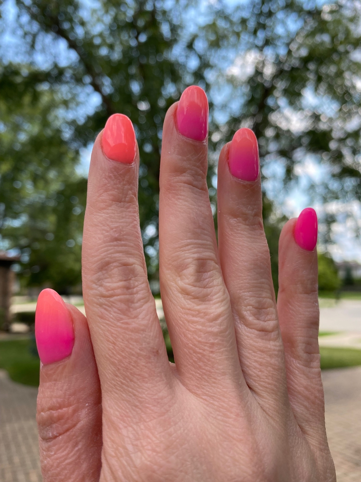 Pink And Orange Ombre Nails Design Ideas – Sunset Nails – Vibrant Guide